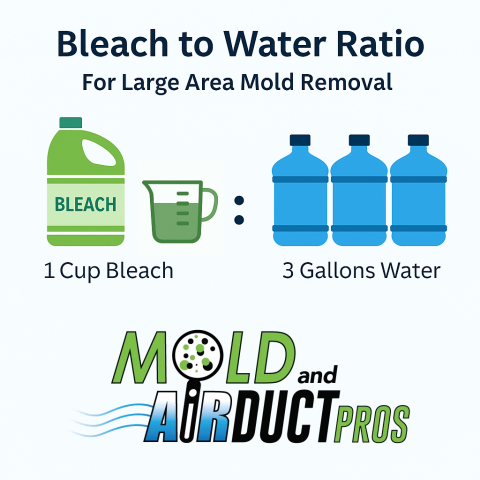 Using Bleach to Remove Mold | Cuyahoga, Ohio Mold Removal